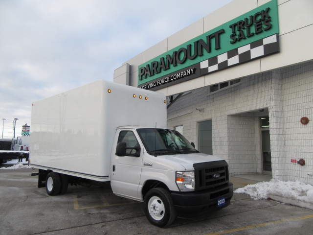 2023 Ford E-450 GAS 16 FT HIGH BOX CUBE VAN WITH ROLL OUT RAMP in ...